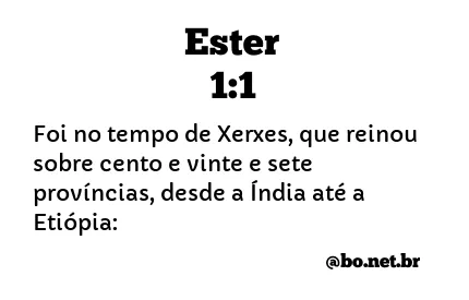 Ester 1:1 NVI Nova Versão Internacional - Bíblia Online