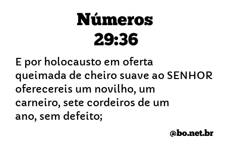 Números 29:36 ACF Almeida Corrigida Fiel - Bíblia Online