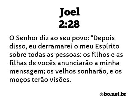 Joel 2:28 - NTLH